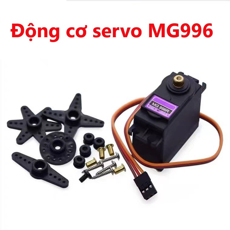 Động cơ servo MG995 MG996 180 độ - 50% Bánh răng kim loại đồng siêu khỏe 13Kg/cm, điện áp hoạt ...
