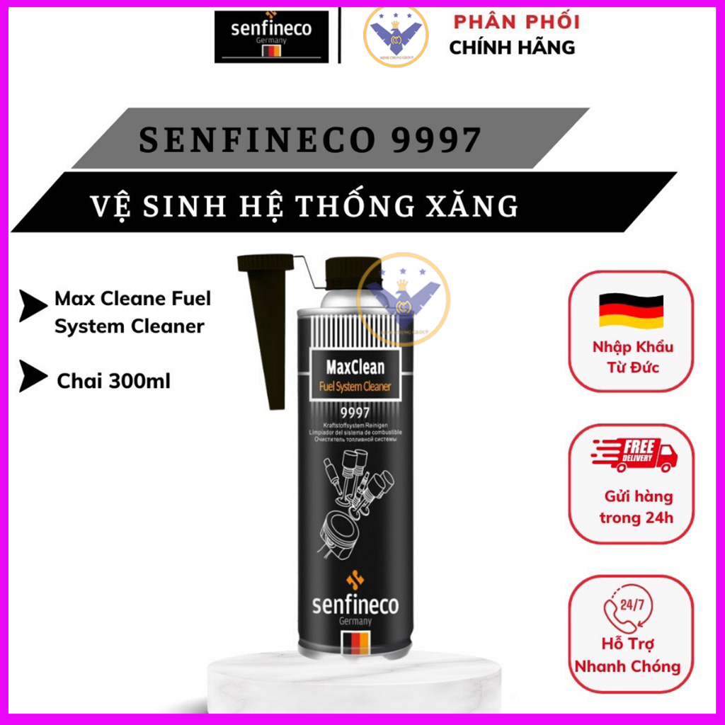 Vệ Sinh Hệ Thống Xăng Senfineco 9997 Max Cleaner Fuel System Cleaner ...