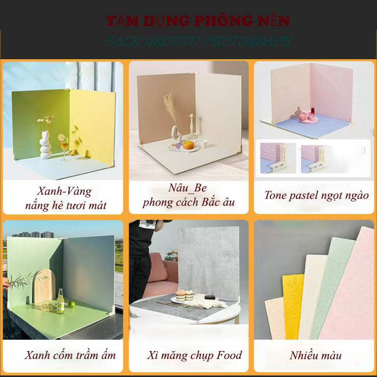 (TẤM DỰNG FORMEX/FOAM size 40cm/60cm) PHÔNG NỀN DỰNG background chụp ...