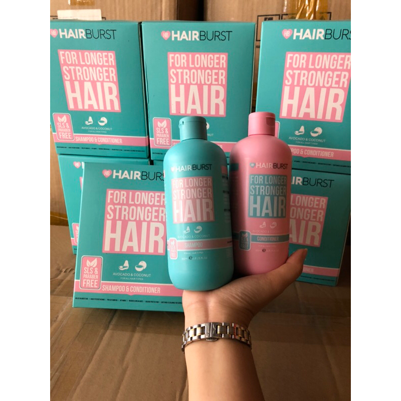 Set Hairburst Gội Xả For Longer Stronger Hair Kích Thích Mọc Tóc (Dầu ...