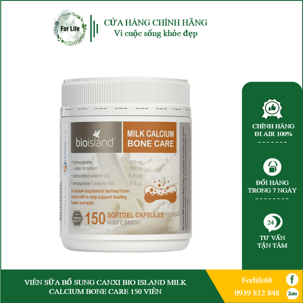 [CHÍNH HÃNG] - Viên uống Canxi sữa cho người lớn, Canxi hữu cơ, Canxi ...