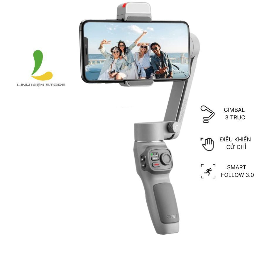 Gimbal chống rung Zhiyun Smooth Q3 - Tay cầm chông rung 3 trục cân được tất cả điện thoại thông ...