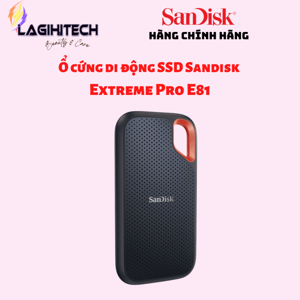 Ổ cứng Di Động SSD Portable Sandisk Extreme Pro E81 1TB / 2TB / 4TB ...
