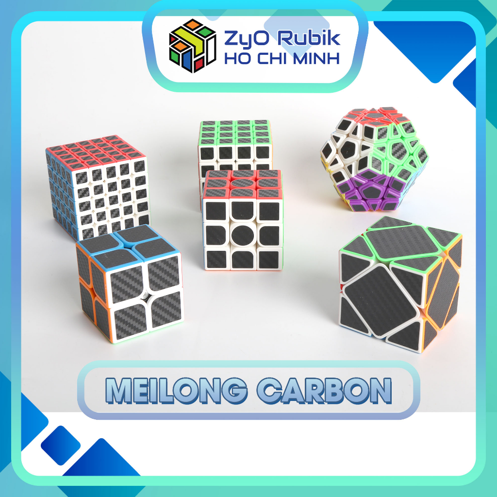 [Bộ sưu tập] Bộ sưu tập Rubik Meilong Carbon viền đen - Đồ chơi trí tuệ ...