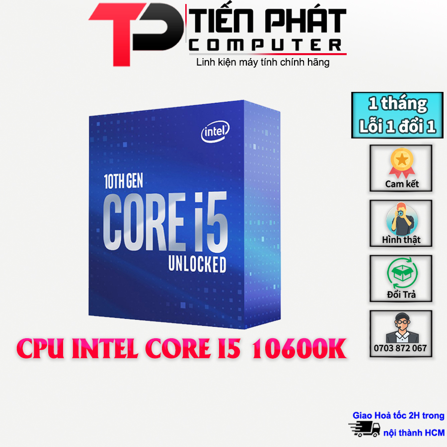 CPU Intel Core i5-10600K Chuyên Thiết Kế Đồ Hoạ - BOX CHÍNH HÃNG | Shopee Việt Nam