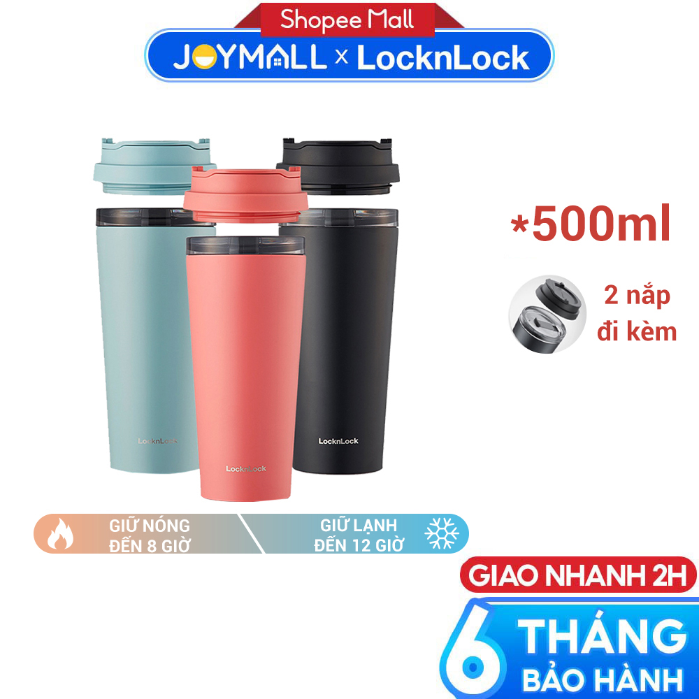 Ly giữ nhiệt LocknLock 540ml LHC4279 - Hàng chính hãng có 2 nắp tiện ...
