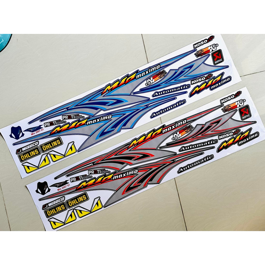 v20BN - BỘ TEM DÁN XE MIO MAXIMO KOSO 2 MÀU NHƯ HÌNH | Shopee Việt Nam