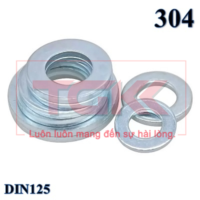 Long đen phẳng inox 304 (M10-M24) - DIN125 | Shopee Việt Nam