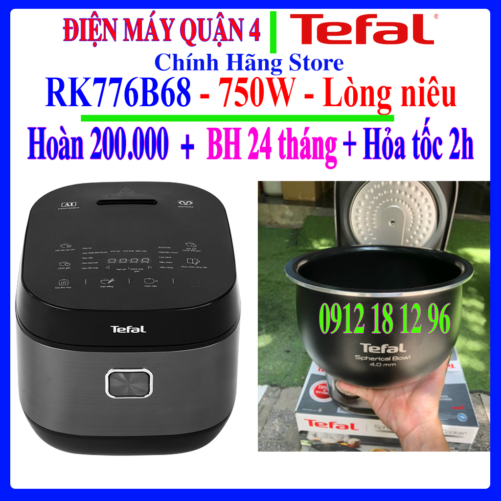 Nồi cơm điện tử 1.8L Delirice Plus Tefal RK776B68 - Hàng chính hãng | Shopee Việt Nam