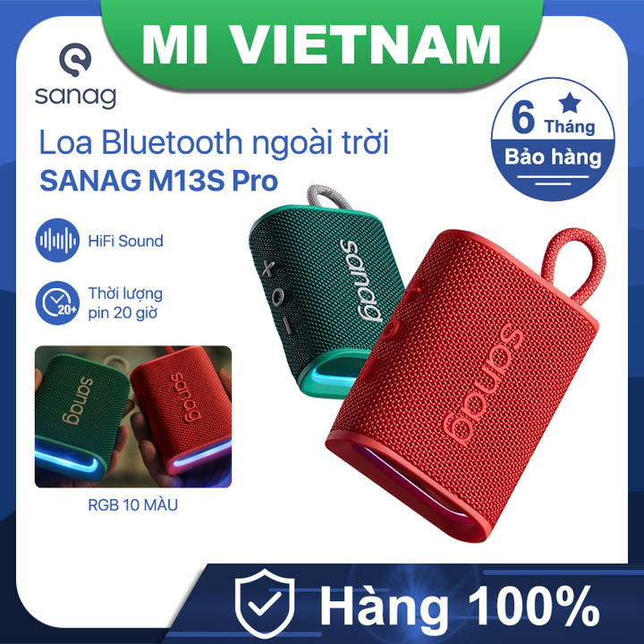 Loa Bluetooth ngoài trời SANAG M13s Pro HiFi Sound Chống nước IPX7 RGB Thời lượng pin 20 giờ ...