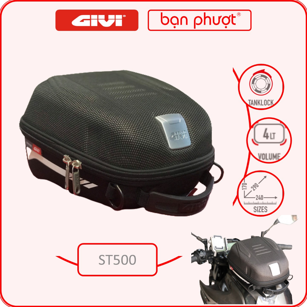 Túi Bình Xăng Givi XSR 155 - Túi Gài Bình Xăng Givi Kèm Ngàm Tanklock ...