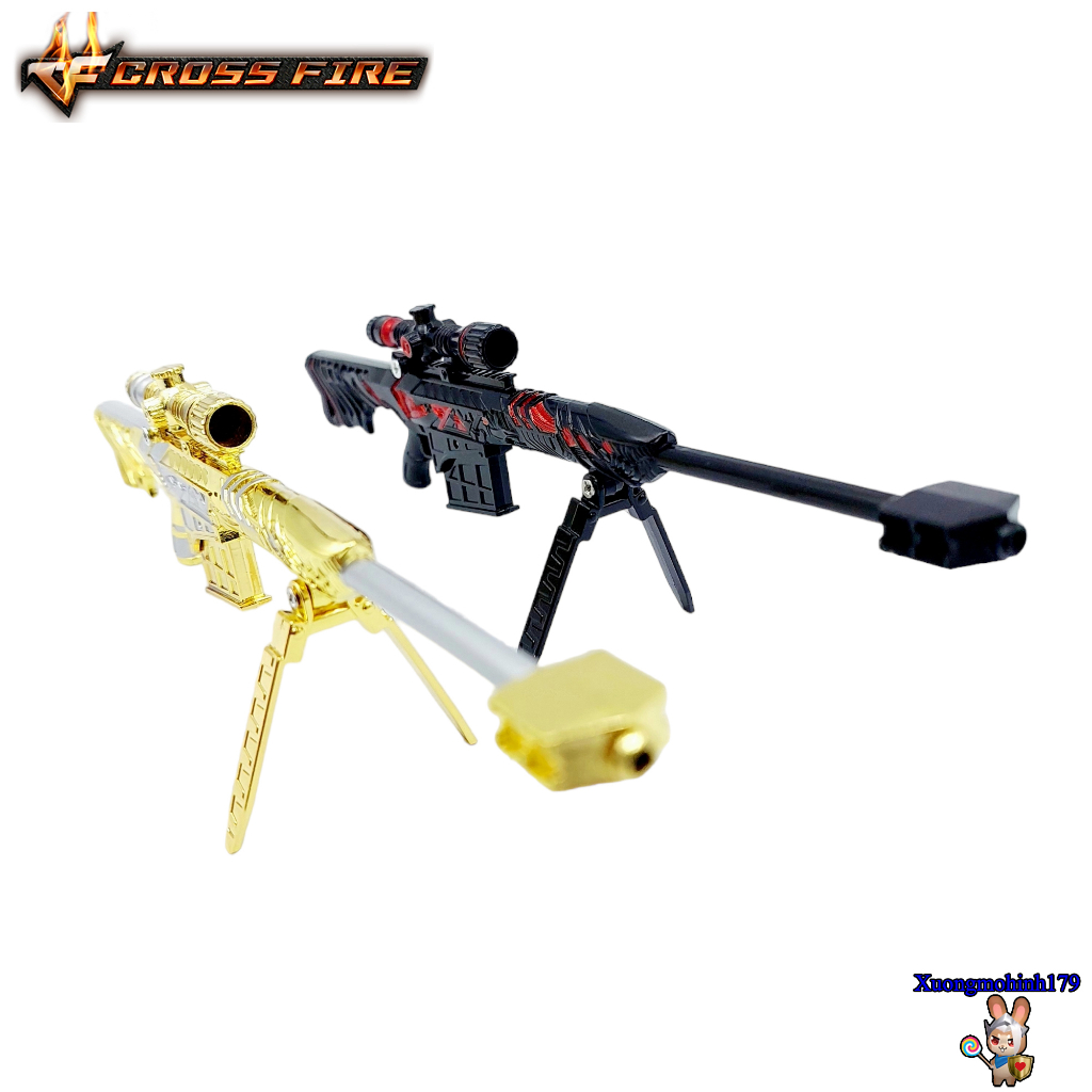 Mô hình Barrett M82A1 Born Beast Noble Gold VIP Đột Kích Crossfire kim ...