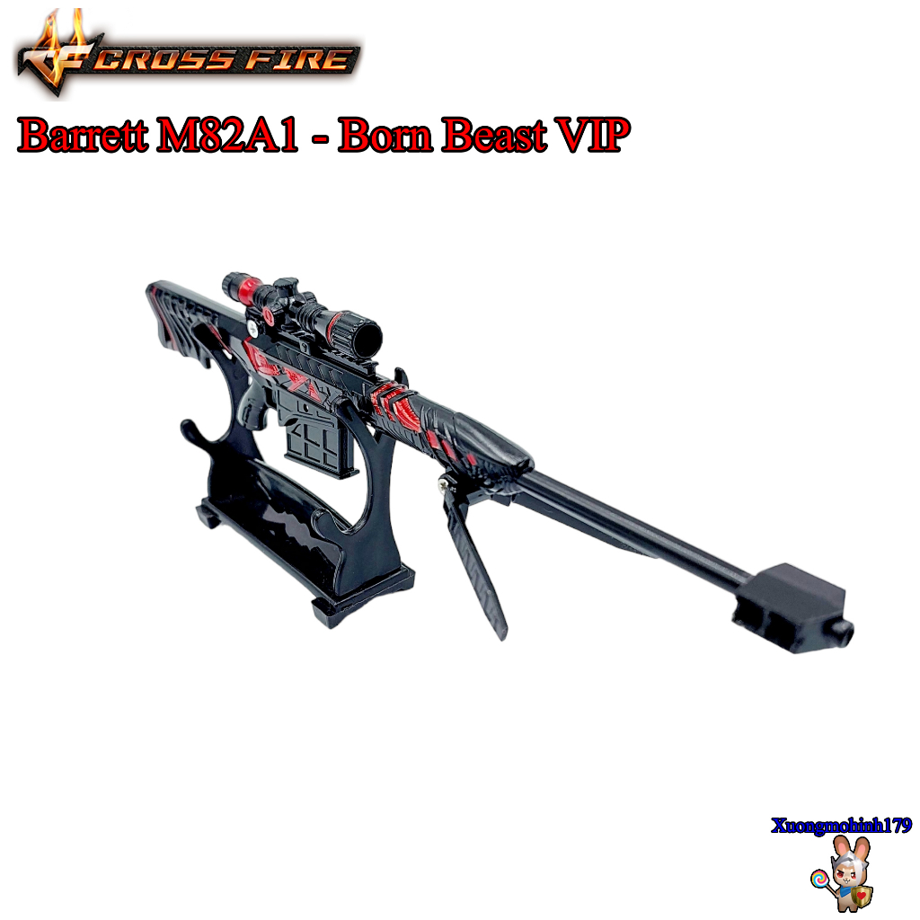 Mô hình Barrett M82A1 Born Beast Noble Gold VIP Đột Kích Crossfire kim ...