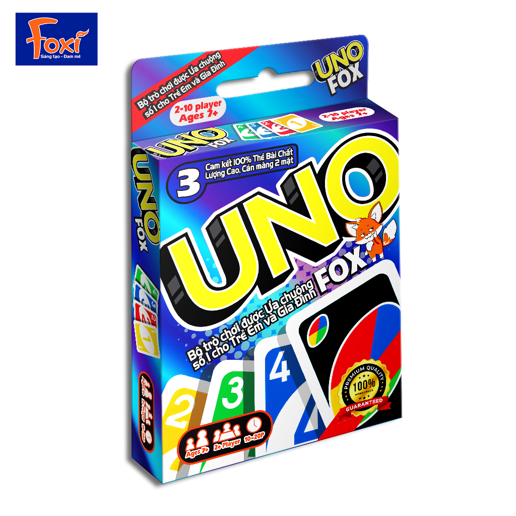 Board game-UNO FOX-Foxi-uno flip-uno kiss-cardgame Uno-trò chơi hay-hài ...