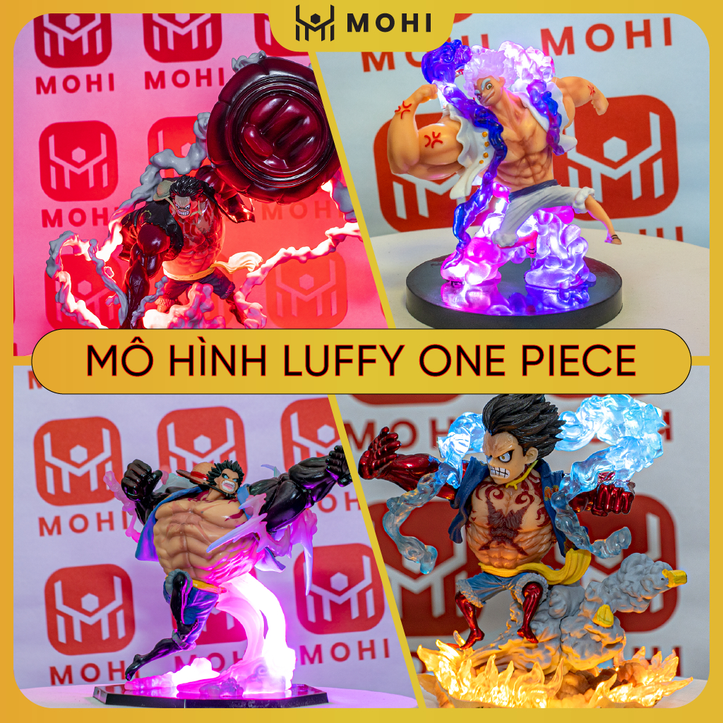 [Có BOX, Có bản LED] Mô Hình One Piece Luffy, Luffy Chibi, Luffy Gear 2 ...