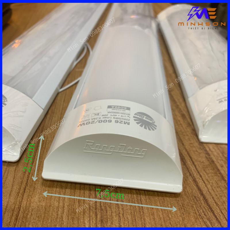 (Chính Hãng) Đèn LED Bán Nguyệt Rạng Đông M26 0,6m/1,2m 20w/40w Ánh Sáng Trắng 6500k, Vàng 3000k ...