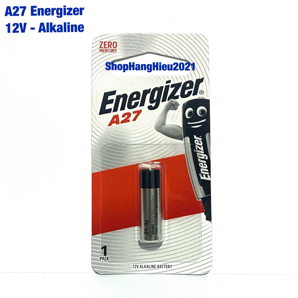 Pin A27 Energizer Alkaline (Size 12V) Dùng Cho Điều Khiển Cửa Cuốn ...