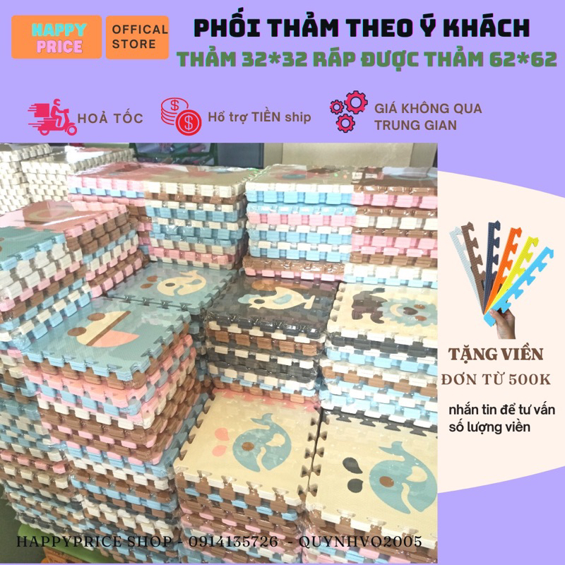 Bộ Thảm ghép xốp trẻ em [Không mùi cao cấp DUMBO MAT - PASTEL xuất Âu ...