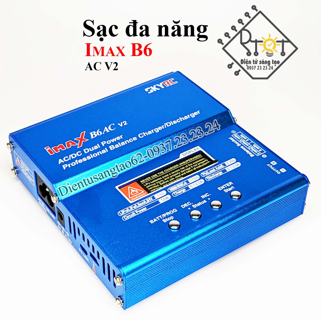 [ DTST62 ] Bộ Sạc iMax B6 AC V2 CHÍNH HÃNG SKY RC Sạc Cân Bằng & Đo ...