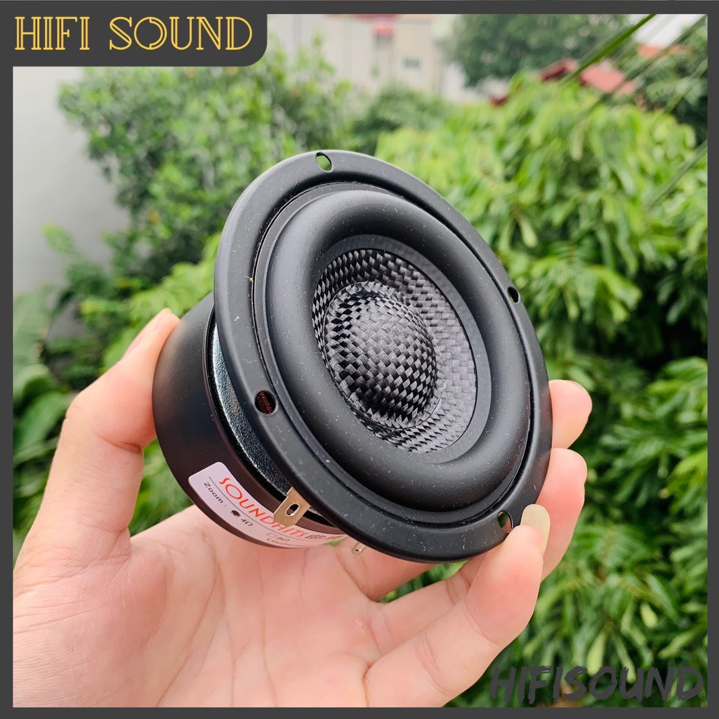 Loa SOUNDHITS SW Siêu trầm / Mid bass 3inch 4Ω 35W Nón Sợi Carbon Khung ...