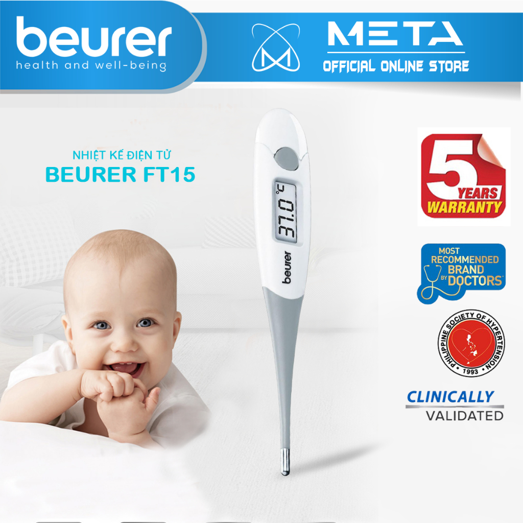 Nhiệt Kế Điện Tử Đầu Mềm Beurer FT15 Chính Hãng | Kết Quả Đo Nhanh ...