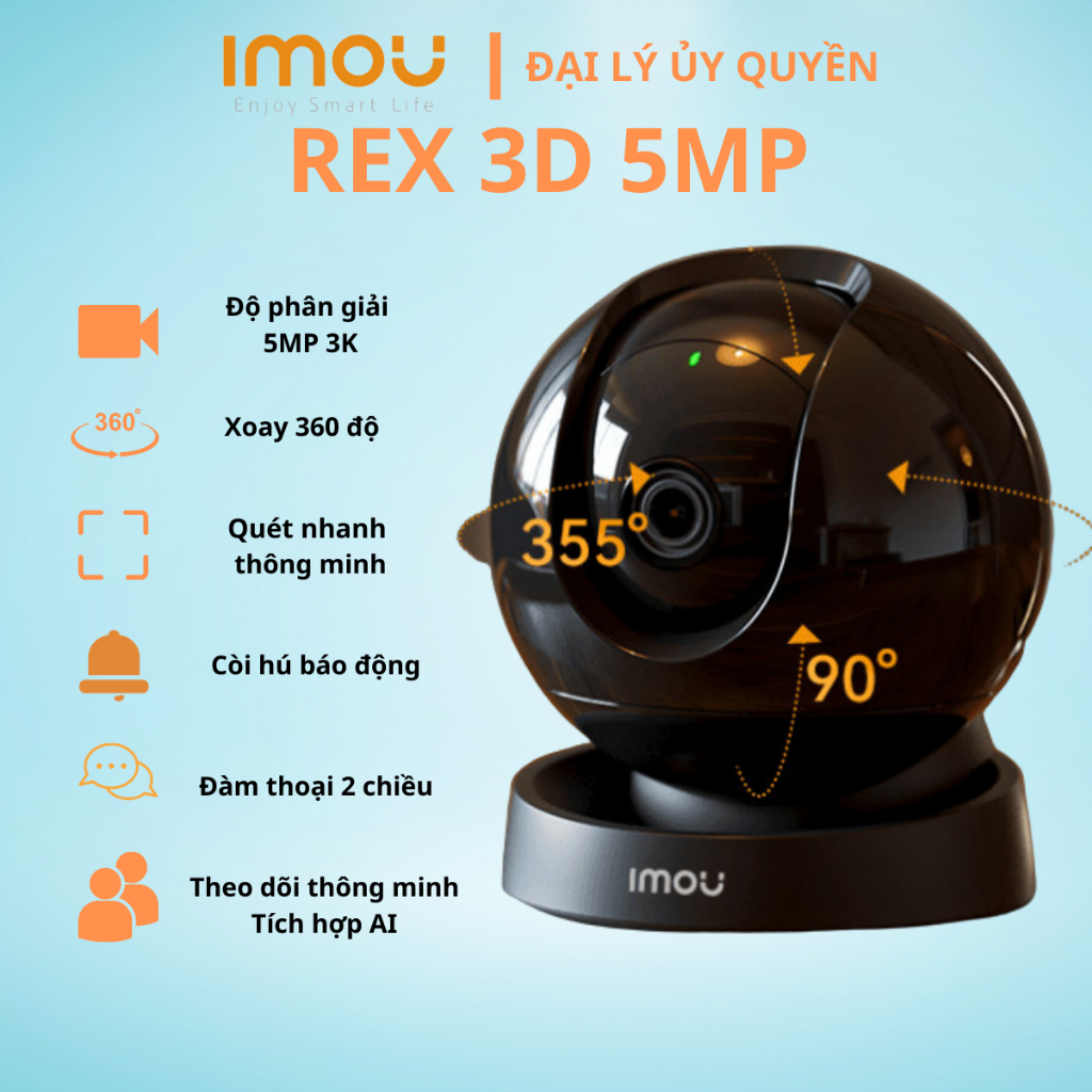 Camera WIFI Imou trong nhà phiên bản cao cấp tích hợp AI thông minh ...