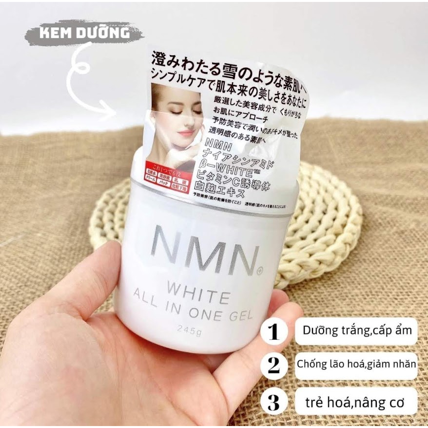 Kem dưỡng trắng da NMN White All In One Gel 245g Nhật Bản | Shopee Việt Nam