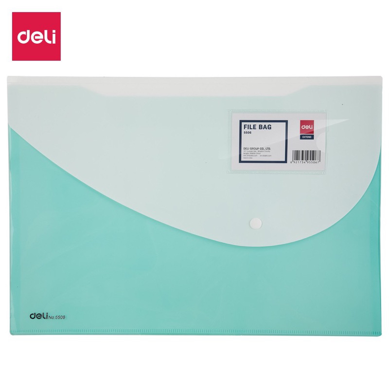 Túi đựng hồ sơ Clear Bag Deli Cao Cấp 5506 A4 ( khổ to) - Túi cúc đựng ...