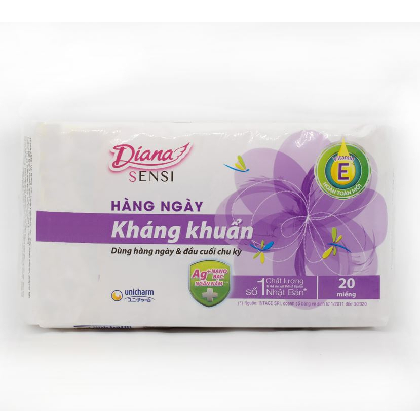 BVS hàng ngày Diana Sensi kháng khuẩn gói 20 miếng | Shopee Việt Nam