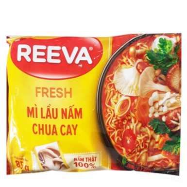Mì Reeva Lẩu Nấm Chua Cay Gói 85G | Shopee Việt Nam
