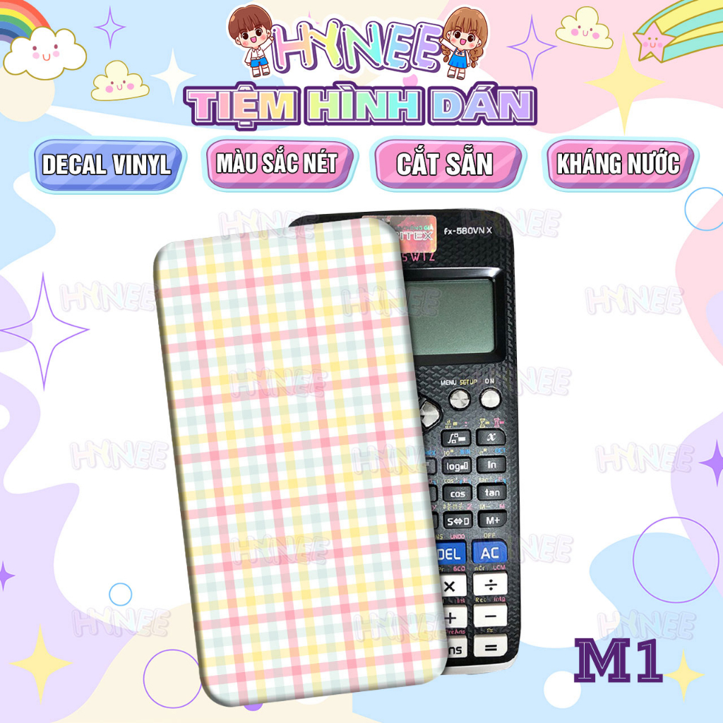 Miếng Dán Máy Tính Cầm Tay Màu Caro Pastel Kháng Nước - Skin Dán Máy ...