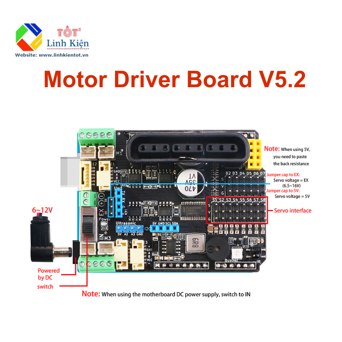 Robot Motor Driver Shield Board Arduino - PS2, WIFI, BLUETOOTH, IR ...