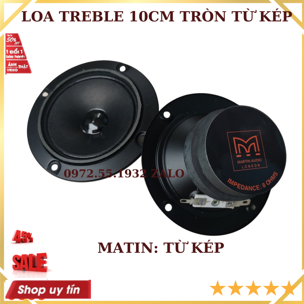 Loa treble tròn 10cm Matin công suất 150w cao cấp từ đôi nhập khẩu ...