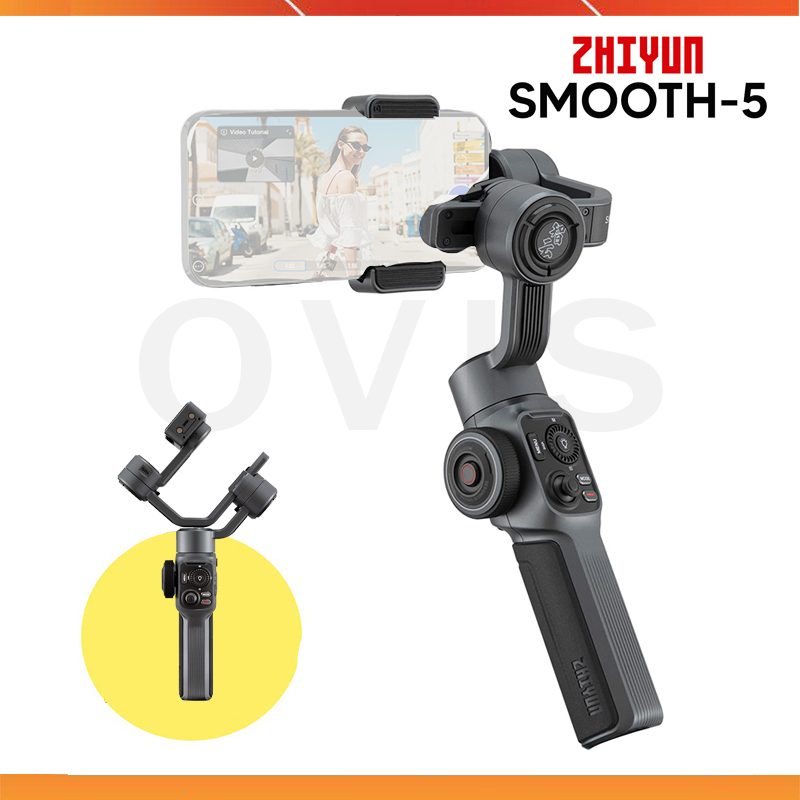 Zhiyun SMOOTH 5 - Gimbal Chống Rung Dành Cho Smartphone, Tải Trọng 300g, Nhận Diện Khuôn Mặt ...