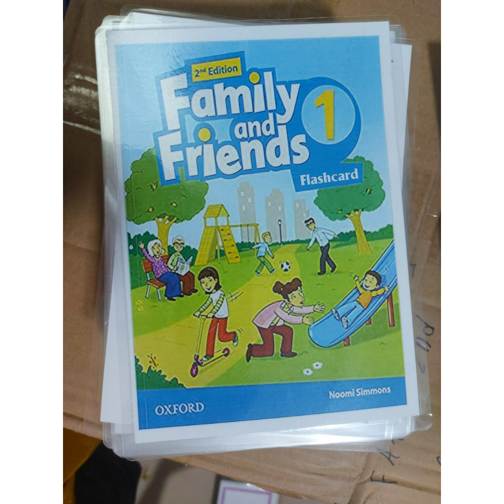 FLASHCARD FAMILY AND FRIENDS 1,2, (bản 2nd) Ép Plastic | Shopee Việt Nam