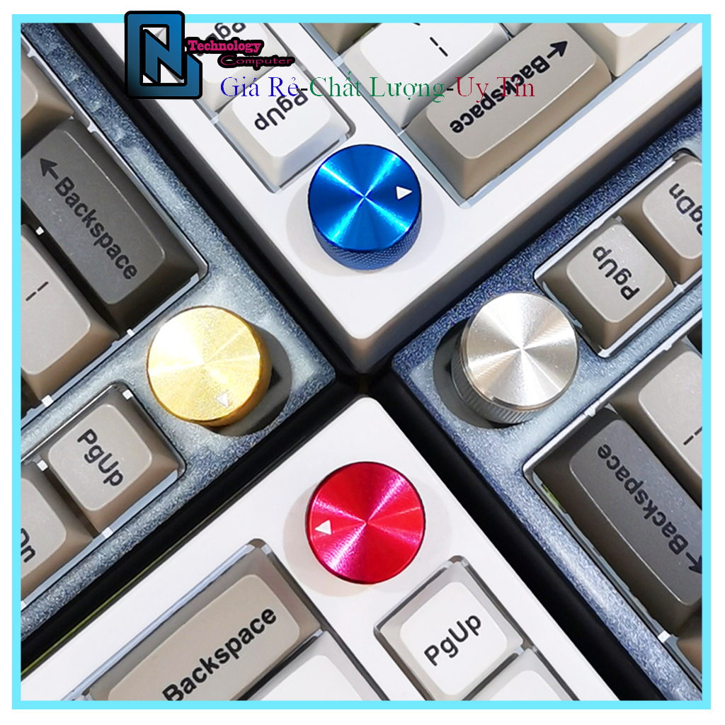 Núm Vặn Volume Knob Chụp Biến Trở Chất Liệu Nhôm Đúc 20x15,5 25x15,5 Lỗ ...