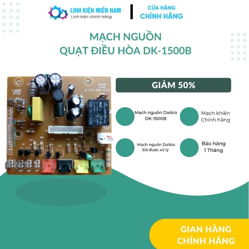 Mạch nguồn quạt điều hòa Daikio DK-1500B - Chính hãng - đã qua xử lý | Shopee Việt Nam