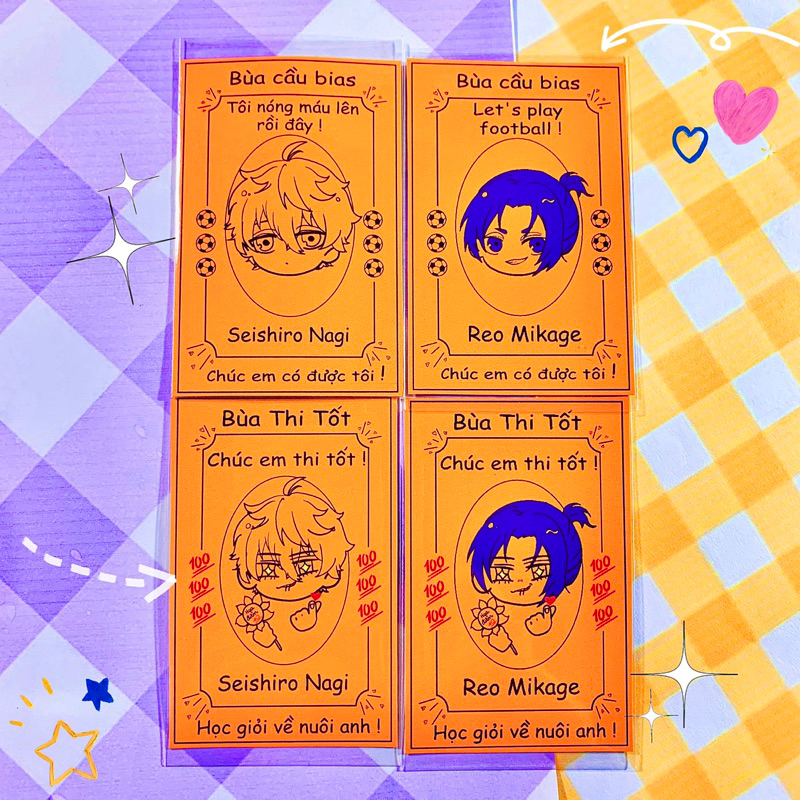 Card Blue Lock | Thẻ bài Blue Lock bóc Pack Nhân Phẩm Anime | Card ...