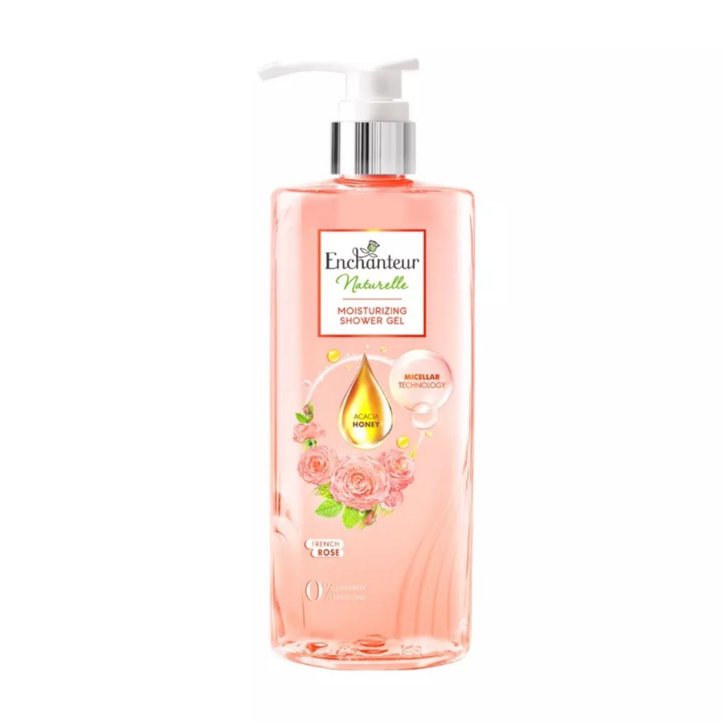 Sữa tắm dưỡng da Enchanteur Naturelle hương hoa hồng Pháp 510ML ...