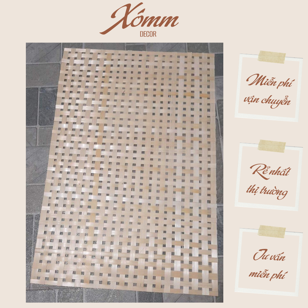 Mành tre kt 60*90cm, phên tre, tấm tre đan trang trí, decor , trang tí tết, khánh, biểu ngữ ...