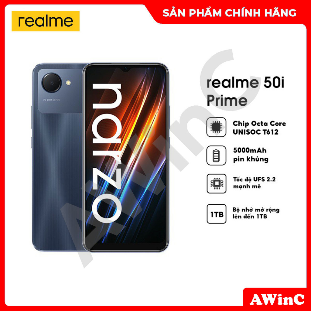 Điện thoại Realme Narzo 50i Prime (4GB/64GB) - Hàng Chính Hãng | Shopee Việt Nam