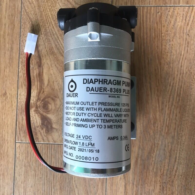 Bơm tăng áp DAUER - 8369 Plus 24V + nguồn Adapter dùng cho máy lọc nước ...