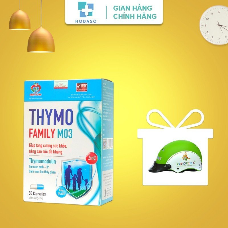 Thymo Family M03 bổ sung Beta glucan Thymomodulin và kẽm giúp tăng ...