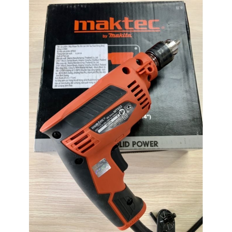 MÁY KHOAN MT653 MAKTEC ĐỎ [CHÍNH HÃNG] MAKITA, BẢO HÀNH 12 THÁNG TOÀN QUỐC | Shopee Việt Nam
