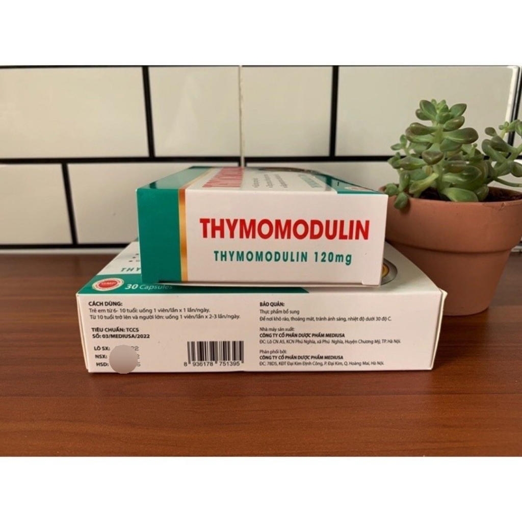 Viên uống Thymomodulin 120mg hỗ trợ tăng cường miễn dịch, tăng sức đề ...