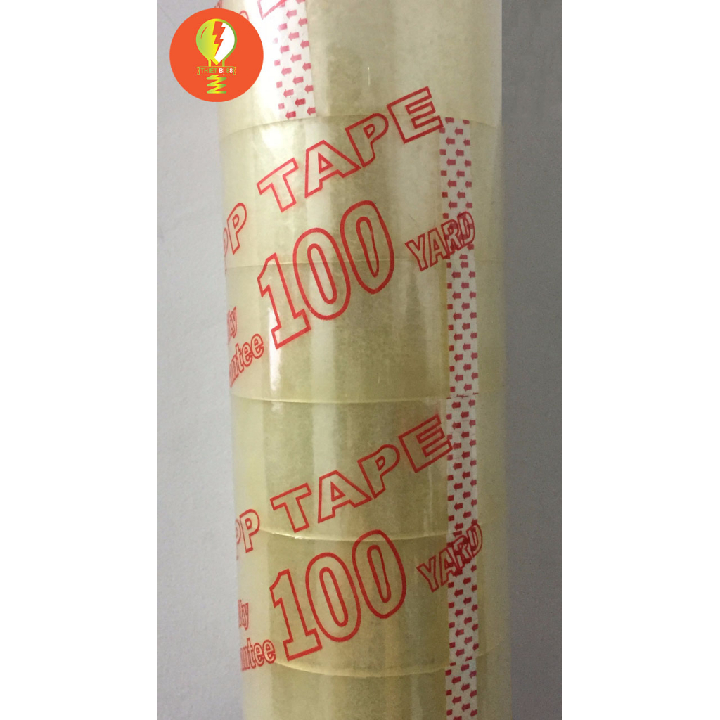Băng Keo Trong 100 Yard Tiêu Chuẩn 200Gram/Cuộn | Shopee Việt Nam
