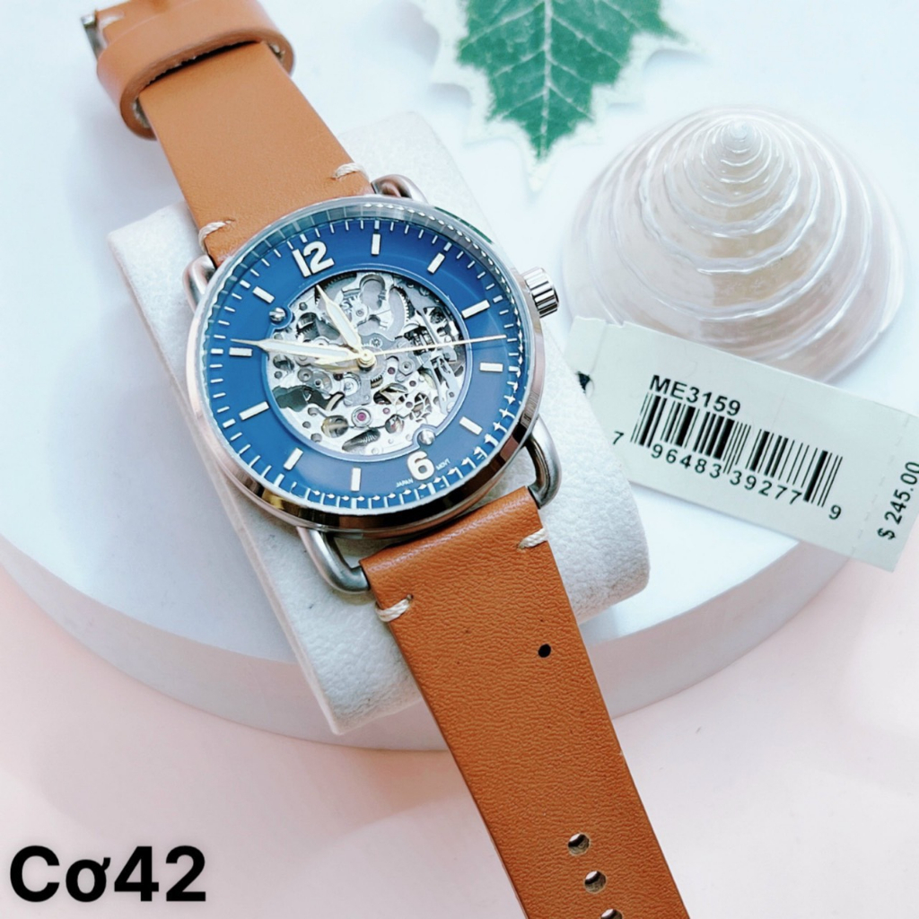 Đồng hồ nam fossil automatic me3158 me3159 dây da , size 42mm | Shopee ...