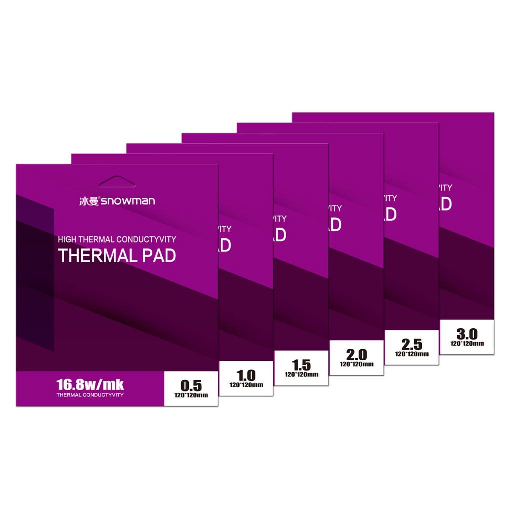 Miếng tản nhiệt cao cấp Thermal Pad SNOWMAN 16.8 W/mk chính hãng tản ...