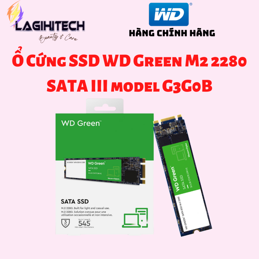 (New) Ổ cứng SSD WD Green 240GB / 480GB M2 2280 SATA III model G3G0B BH ...