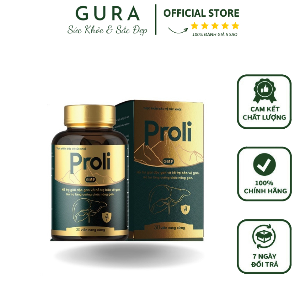 Viên uống Proli Chính Hãng, Giải Độc Bảo Vệ Gan Hộp 30 Viên | Shopee ...